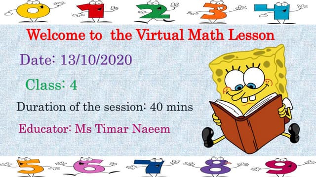 Numbers Up To 10000 - Chapter 1 - Math Grade 3 | PPTX