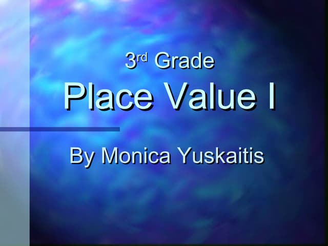 Place value ppt | PPT