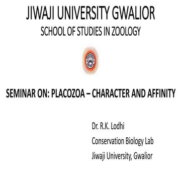 Placozoa characters and affinities | PPTX