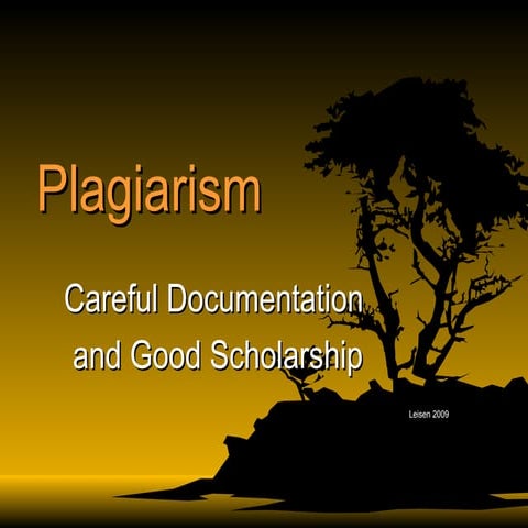 Intro to Plagiarism - 9th grade | PPT