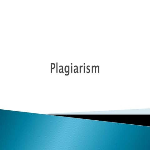 Plagiarism | PPT