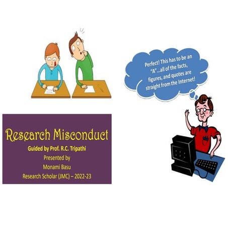 Research misconducts - a presentation on types of misconducts and the ...