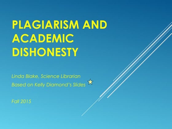 Avoiding plagiarism | PPT