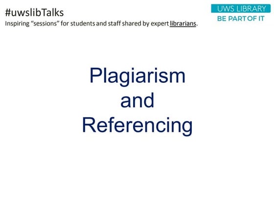 UWS Brief Guide to Harvard Referencing | PDF