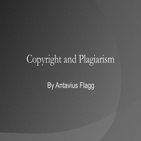 Plagiarism & Copyright | PPT | Homework and Study | Education