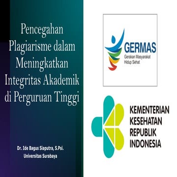 Plagiarisme dalam penulisan karya tulis ilmiah | PDF