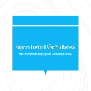 Copyright and plagiarism | PPTX