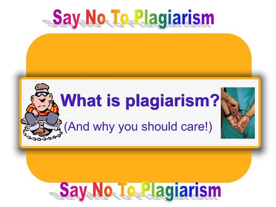 Week 2 D1-3_PLAGIARISM - Lesson Presentation | PPT