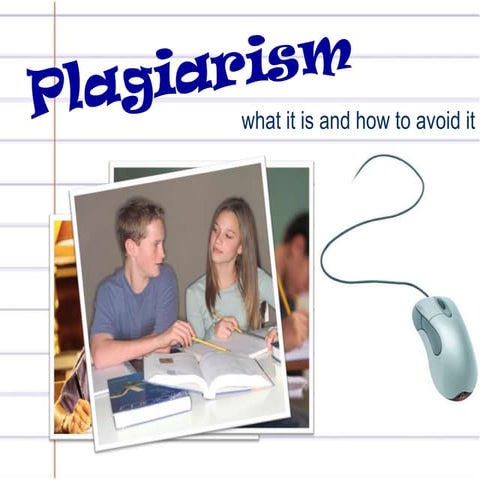 Avoiding plagiarism | PPT