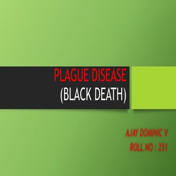 Plague disease | PPTX