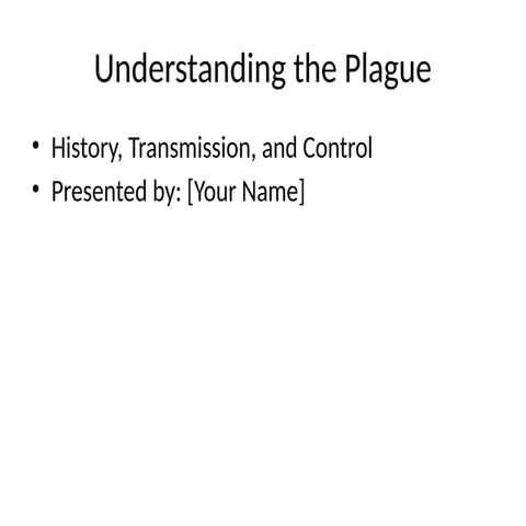 Comprehensive Overview of Plague: History, Transmission, and Control ...