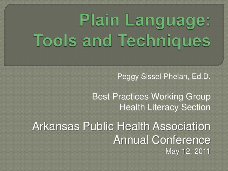 Plain Language