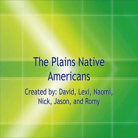 Plains Native Americans | PDF