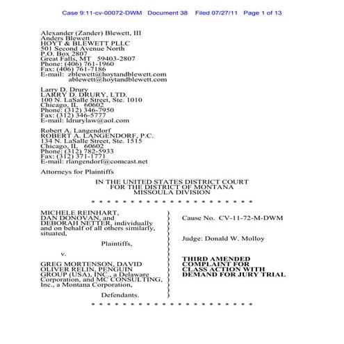 Penguin's preliminary pretrial statement doc 84 | PDF