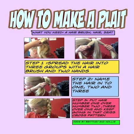 How to plait hair | PDF | Hair Care | Beauty