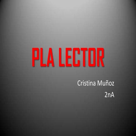 PLA LECTOR | PPTX