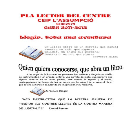 Pla lector del centre | DOC