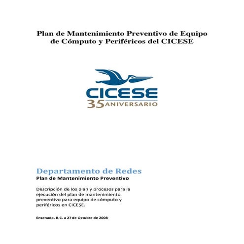 plan-de-mantenimiento-de-equipo.pdf | Computer Peripherals | Computing