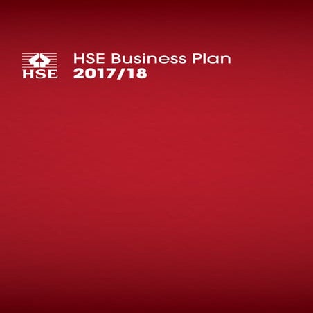 HSE Business Plan2017/18 | PDF | Human Resources | Business