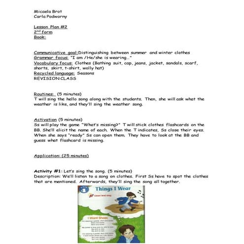 Hot potatoes (lesson plan) | DOC