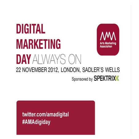 Plan, Adapt, Emerge: Unthinkable keynote to the Arts Marketing ...