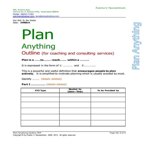 Plan Anything---OUTLINE | PDF