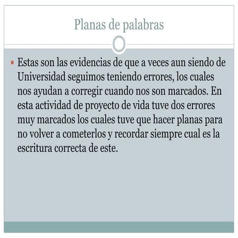 Planas de palabras | PPTX