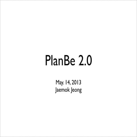 planbe 2.0 update | PPT