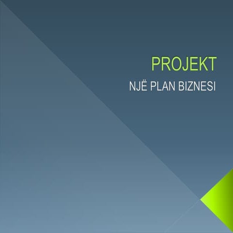 Plan biznesi | PPTX