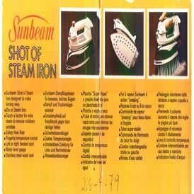 Plancha Sunbeam 1979 Shot of steam iron | PPT