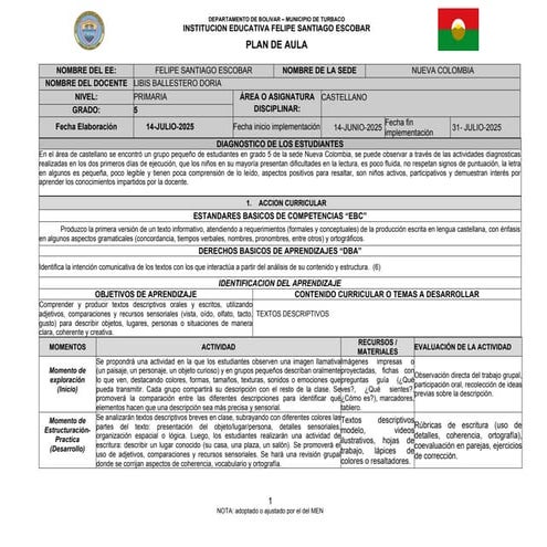 PLAN DE AULA- 5 - JULIO- 2025- LIBIS - 2025 (Reparado).docx
