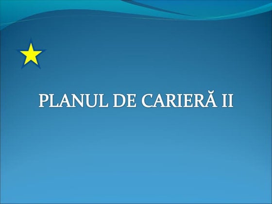 Plan de cariera | DOC
