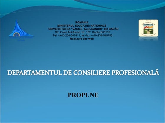 Planul de cariera - orientare profesionala si a carierei | PPT