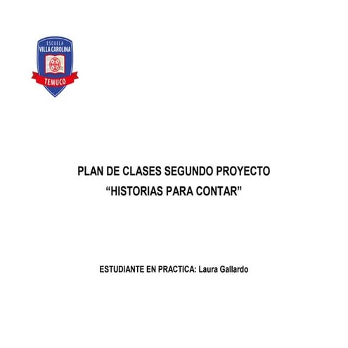 Plan de clases proyecto historia para contar | PDF