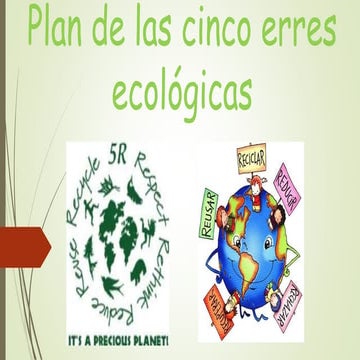 Plan de las cinco erres ecológicas | PDF