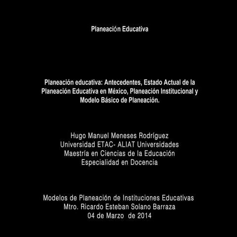 Planeacion institucional | PPT