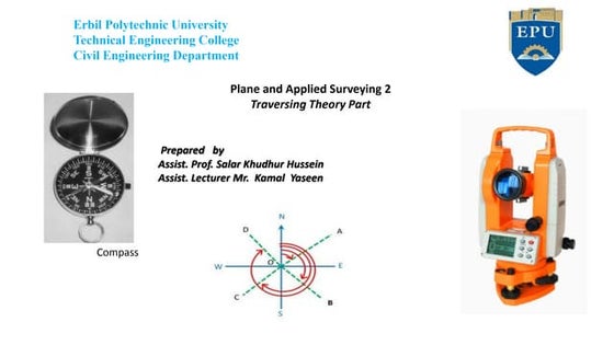 Lecture 11 traverse computations | PPT