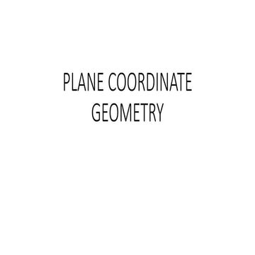 MATH GRADE 10 PLANE COORDINATE GEOMETRY.pptx | Physics | Science