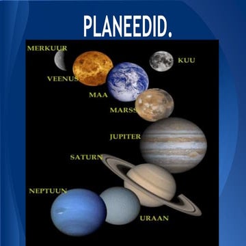 Planeedid 5-6aastastele | PPT