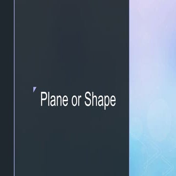 Plane or shape | PPTX