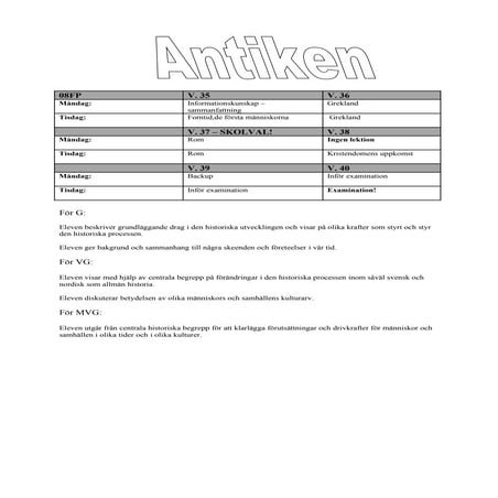 Planering | DOC