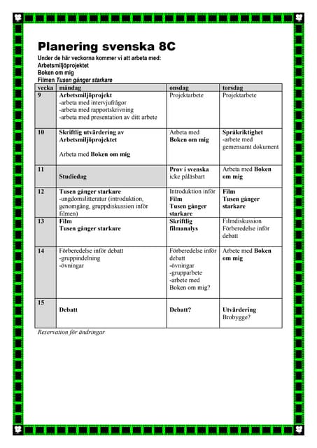 åK 9 planering ht 2012 so | PDF
