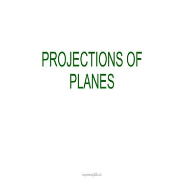 Projection of Planes- Engineering Graphics | PDF