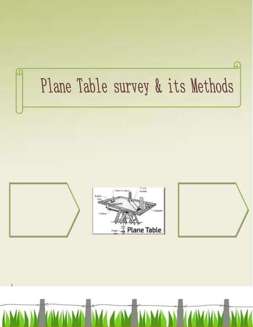 Plane Table Surveying PPt | PPTX