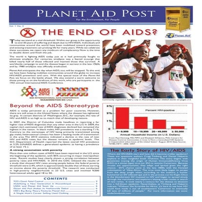 Planet aid post - the end of aids？ | PDF