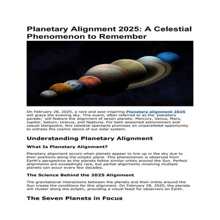 Planetary Alignment 2025_ A Celestial Phenomenon to Remember.docx