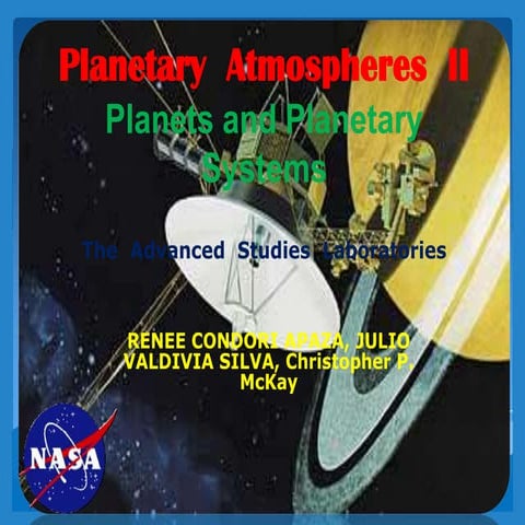 Planetary Atmospheres II | PPTX