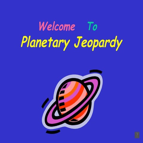 Space jeopardy | PPTX