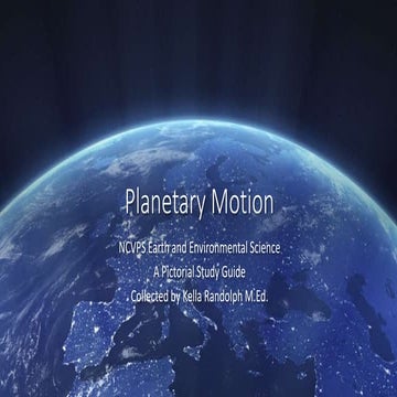 Planetary motion study guide | PPTX