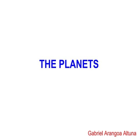 The Planets | PPT
